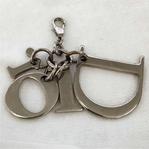 Dior | Accessories | Authentic Christian Dior Key Chains Charm Silver ...